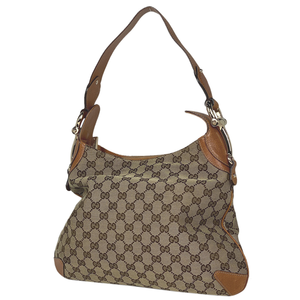 Gucci Gg Pattern Shoulder Bag Gg Canvas Brown - Gem